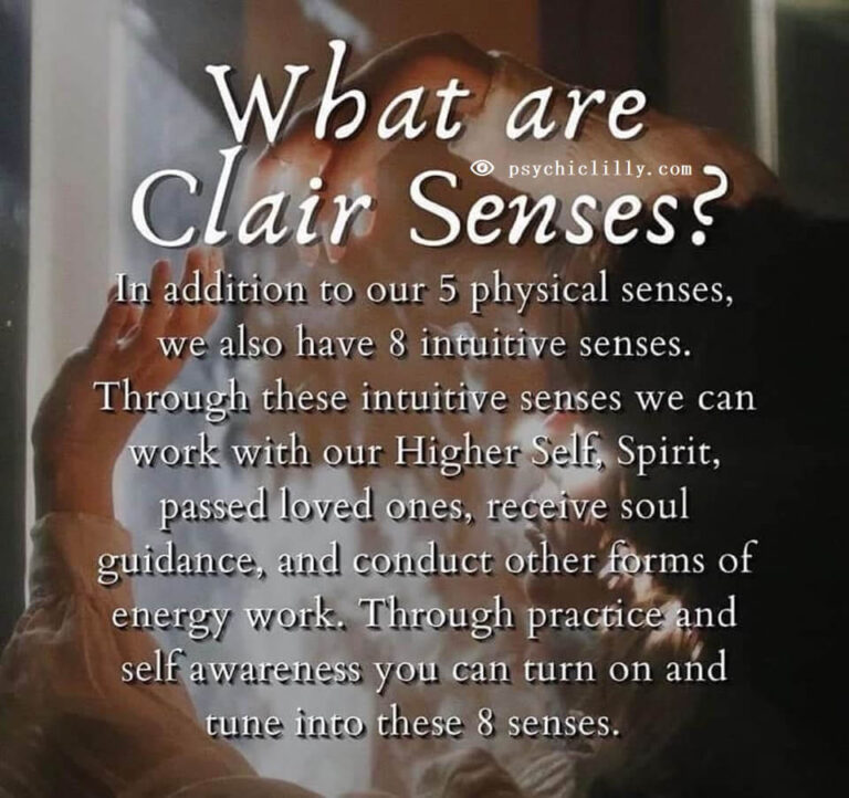 The 8 Clair Senses Explained | Learn Your Dominant Clair & Psychic ...